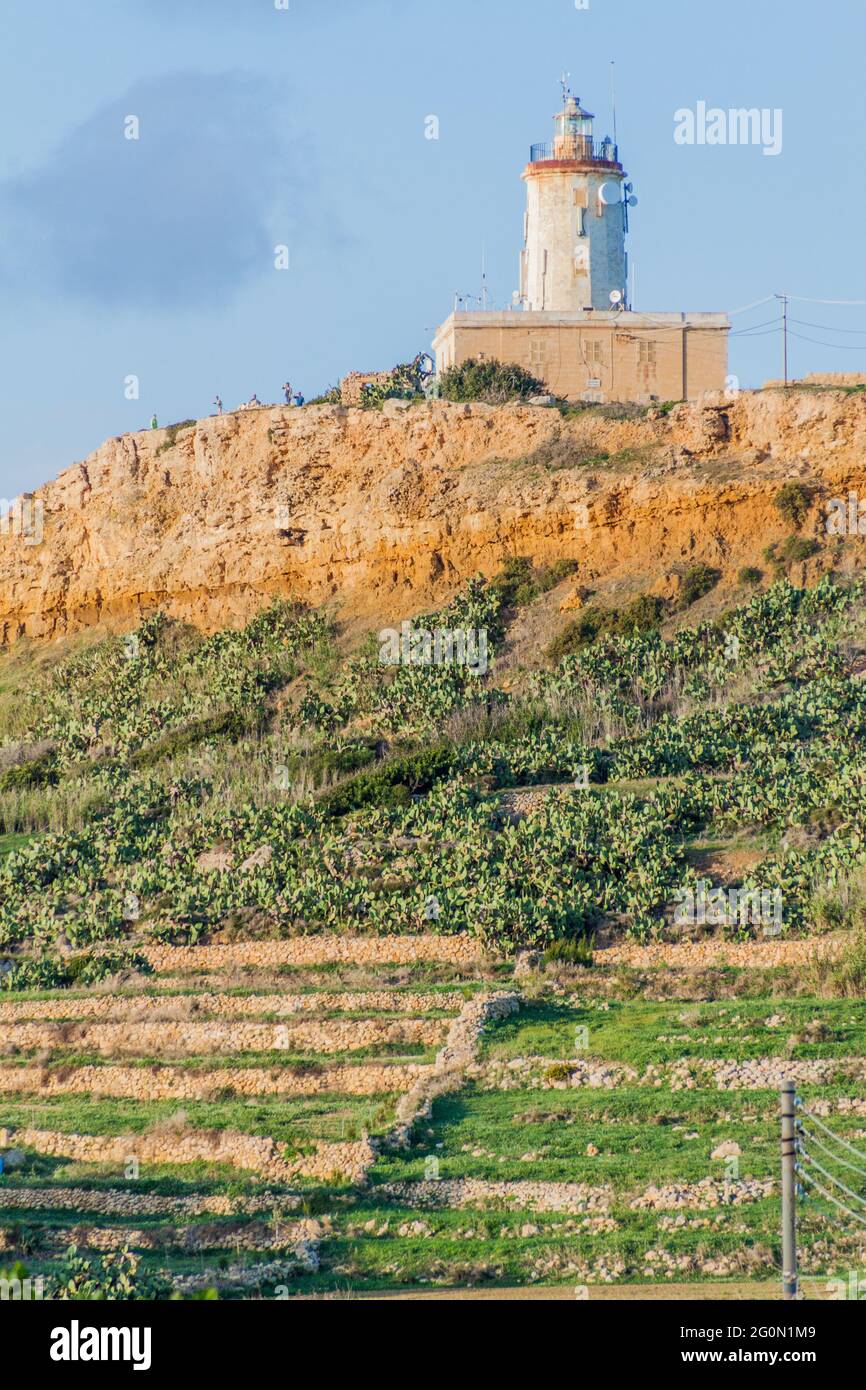 Ta gurdan lighthouse gozo malta hi-res stock photography and images - Alamy
