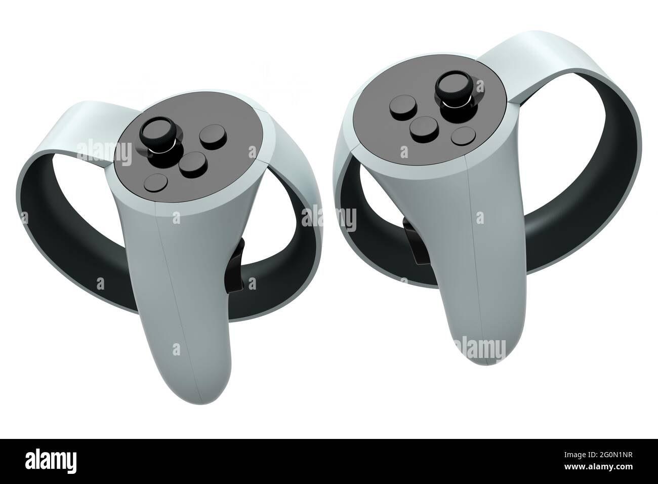 Virtual reality controllers for online and cloud gaming on white ...