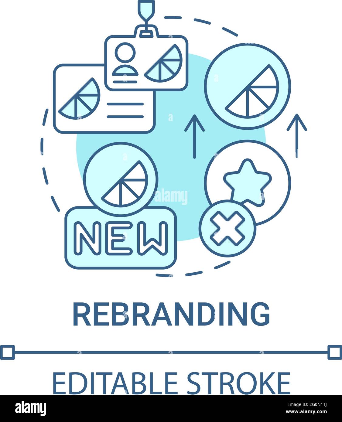 Rebranding concept icon Stock Vector Image & Art - Alamy