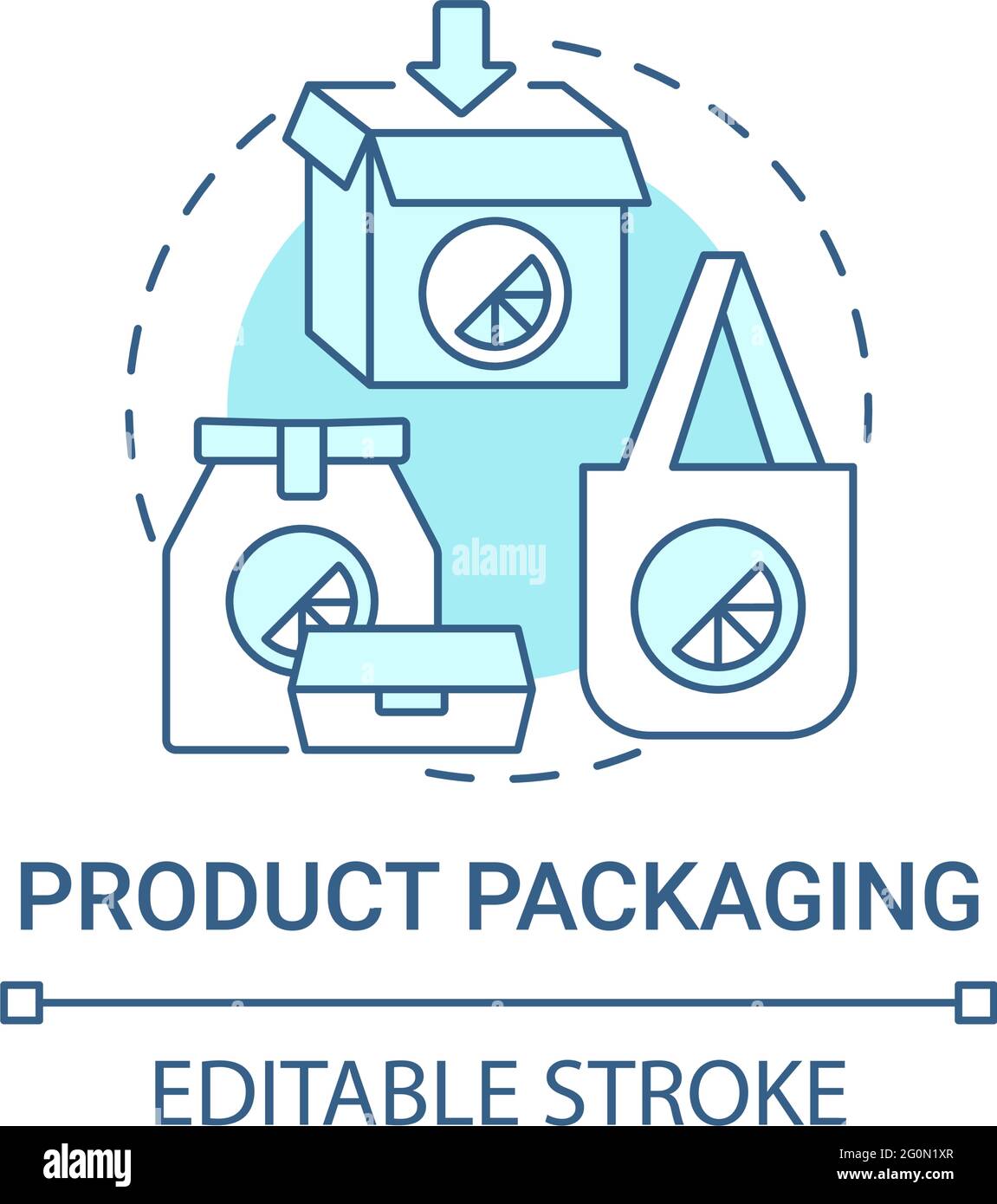 Product packaging concept icon Stock Vector Image & Art - Alamy