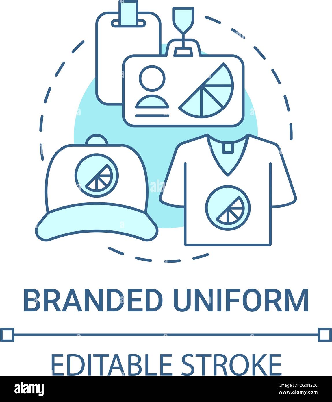 Branded uniform concept icon Stock Vector Image & Art - Alamy