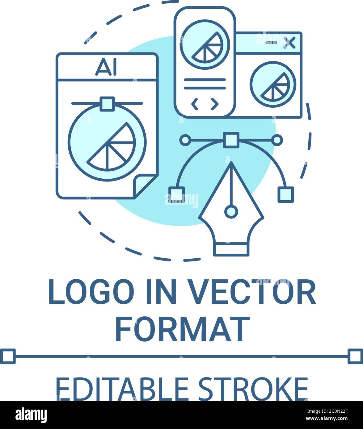 Logo in vector format concept icon Stock Vector Image & Art - Alamy