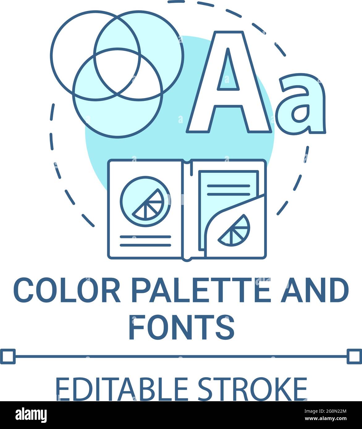 Color palette icon round Stock Vector Images - Alamy