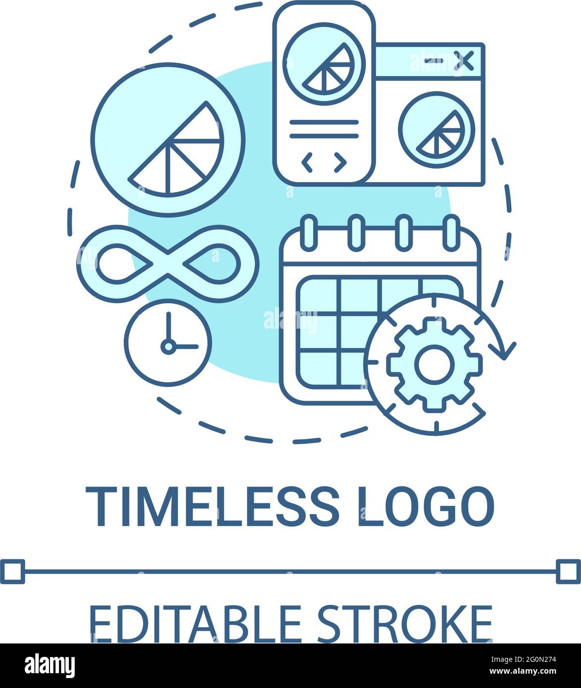 Timeless logo concept icon Stock Vector Image & Art - Alamy