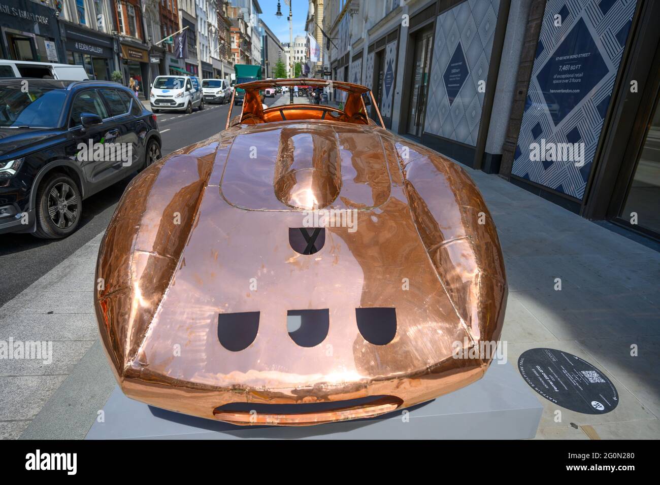 New Bond Street, London, UK. 2 June 2021. Anthony James, Ferrari 250 ...