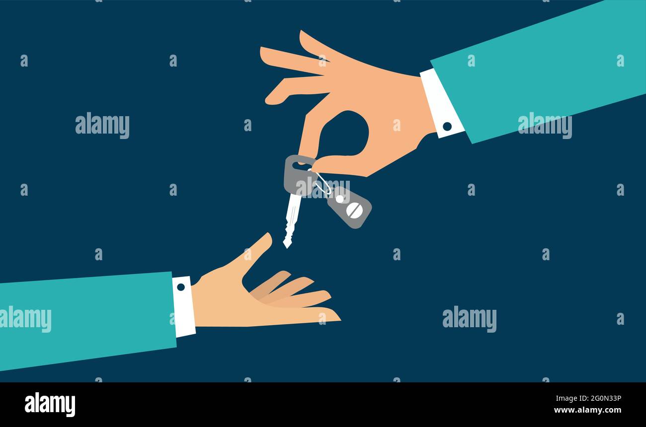 Hand giving key Stock Vector Images - Alamy