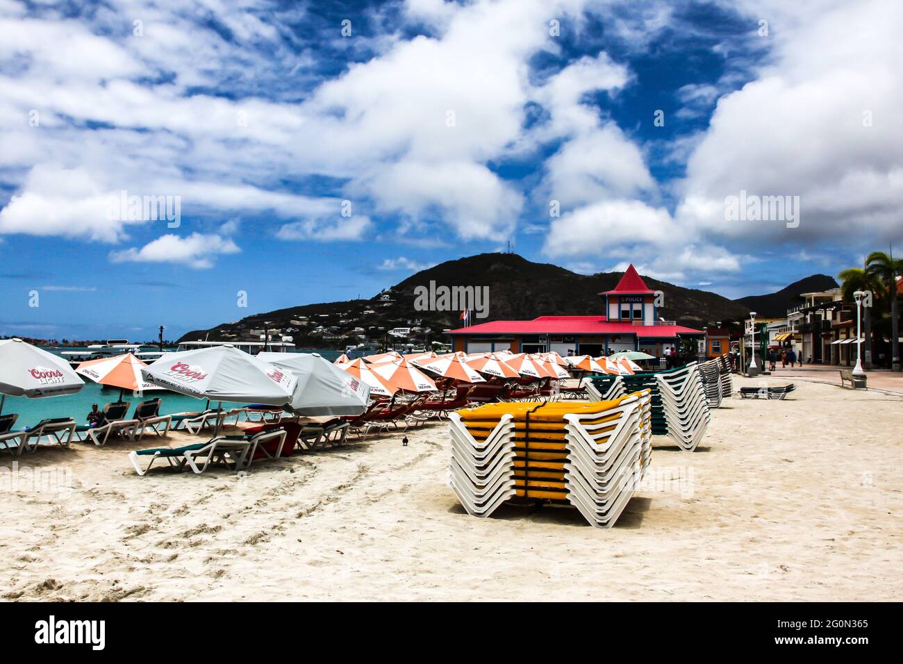 Town philipsburg island sint maarten hi-res stock photography and ...