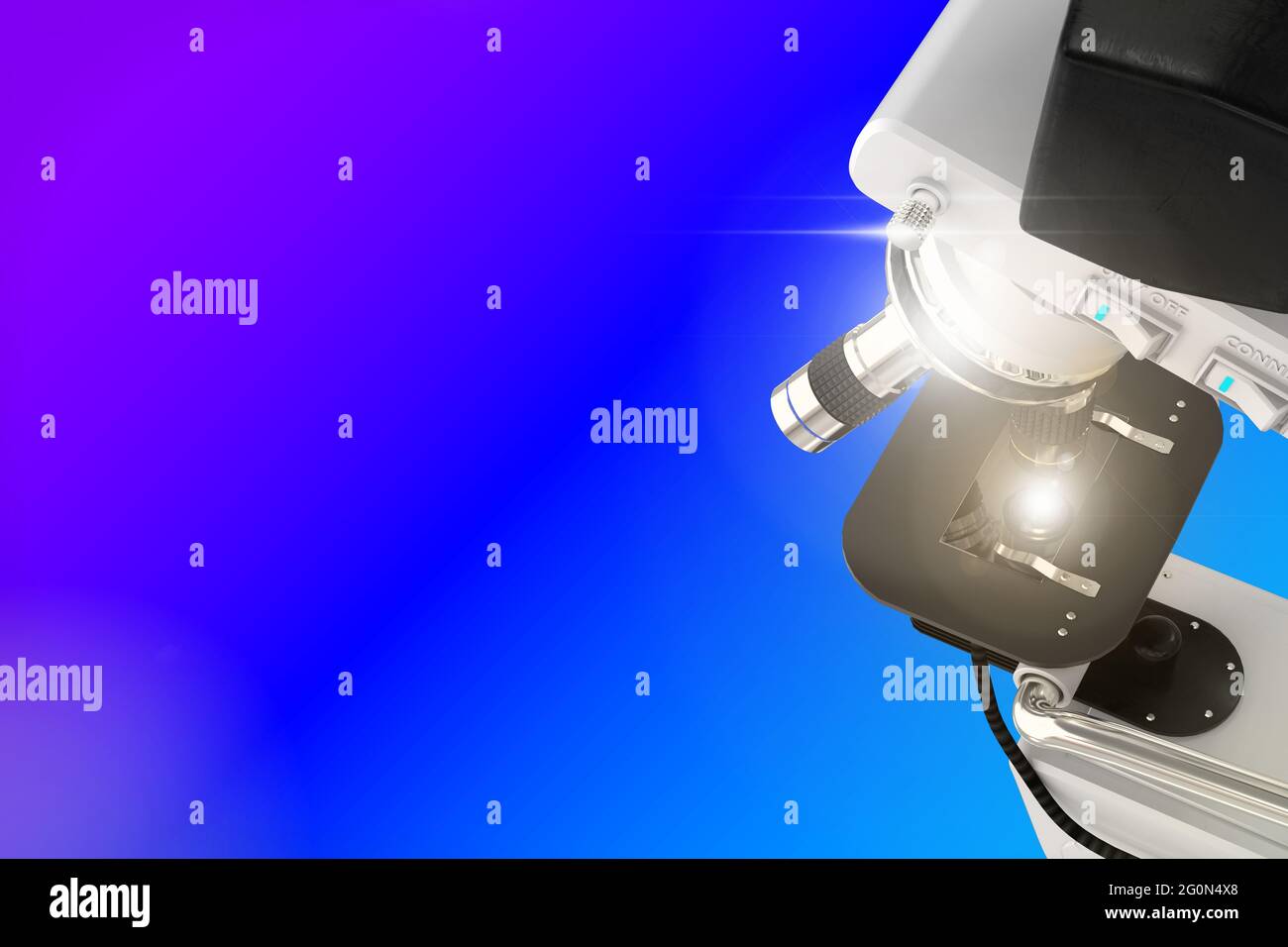 nano technology discovery concept, object 3D illustration of lab ...