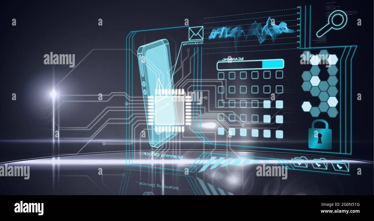 Composition of digital icons over data processing and computer circuit ...