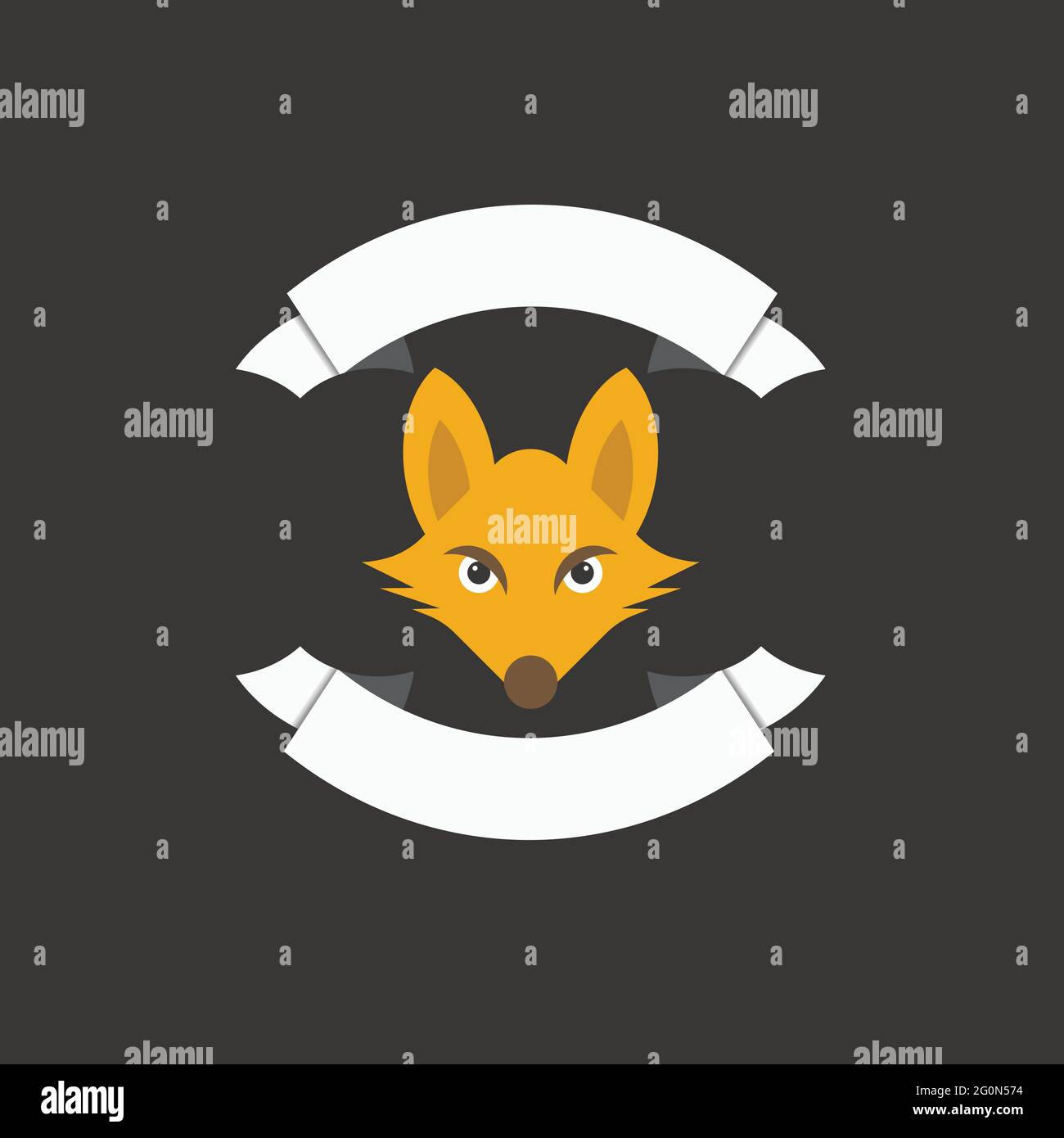 fox logo themes in bold vector image Stock Vector Image & Art - Alamy