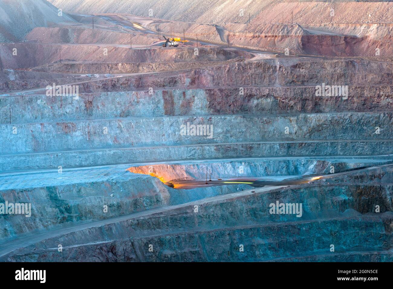 Close-up of an open-pit copper mine in Peru Stock Photo - Alamy