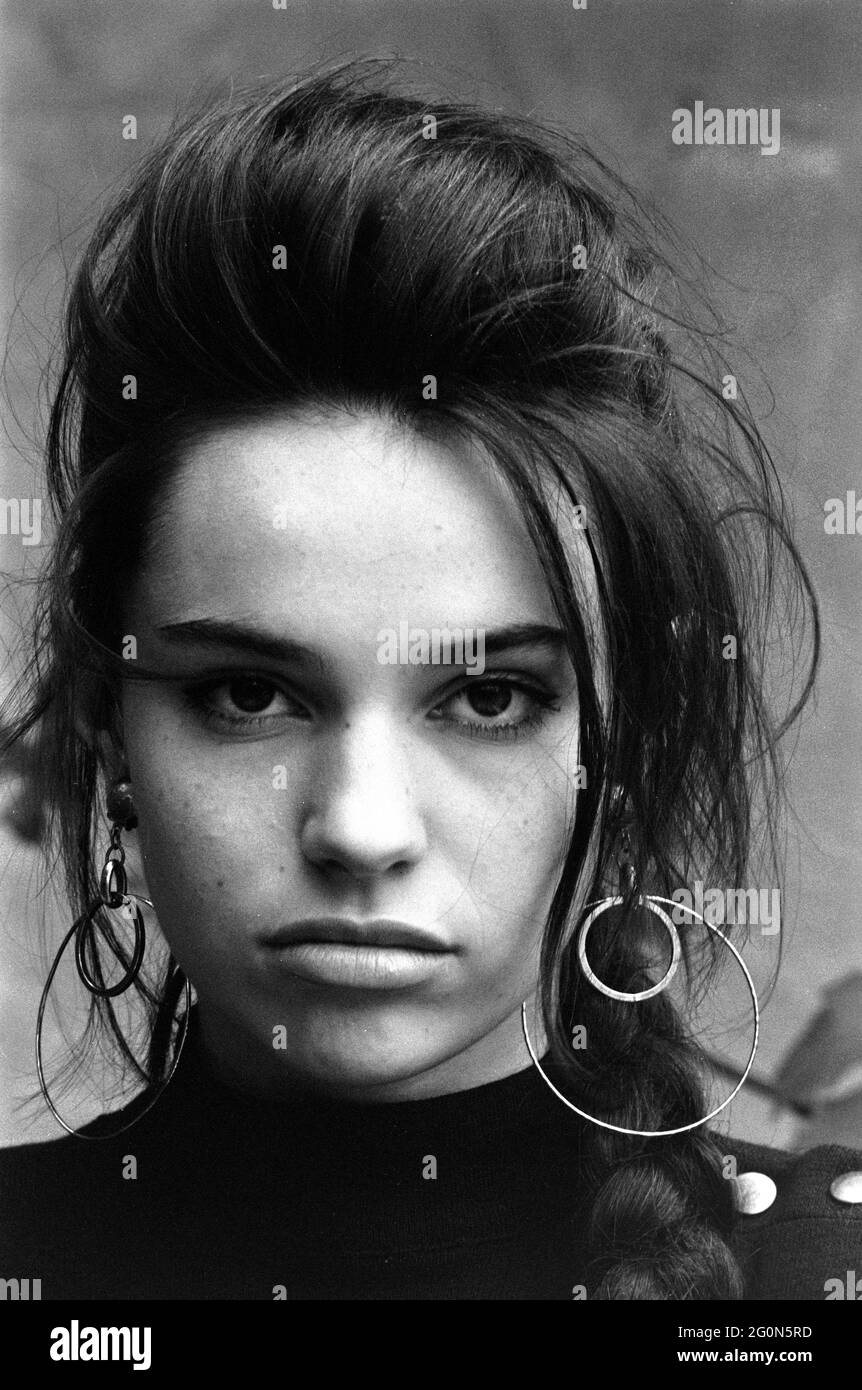 1.9.1986 Beatrice Dalle, star of French film Betty Blue at London ...