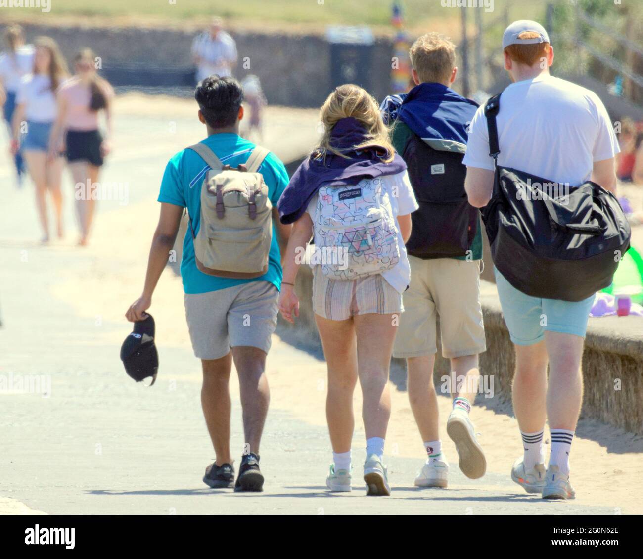 Troon, Scotland, UK, 2nd June, 2021. UK Weather: Summer as finally it ...
