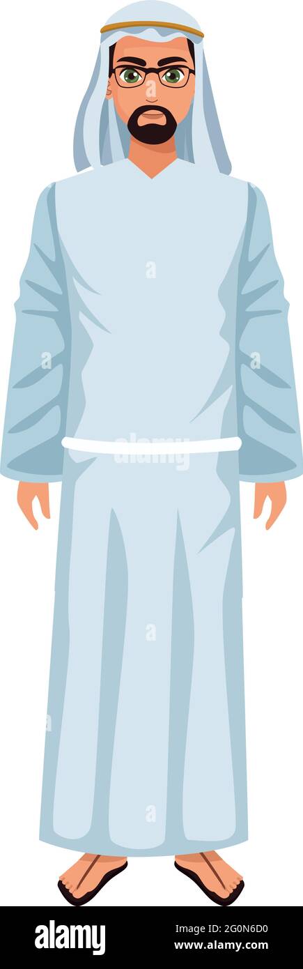 white muslim man Stock Vector Image & Art - Alamy