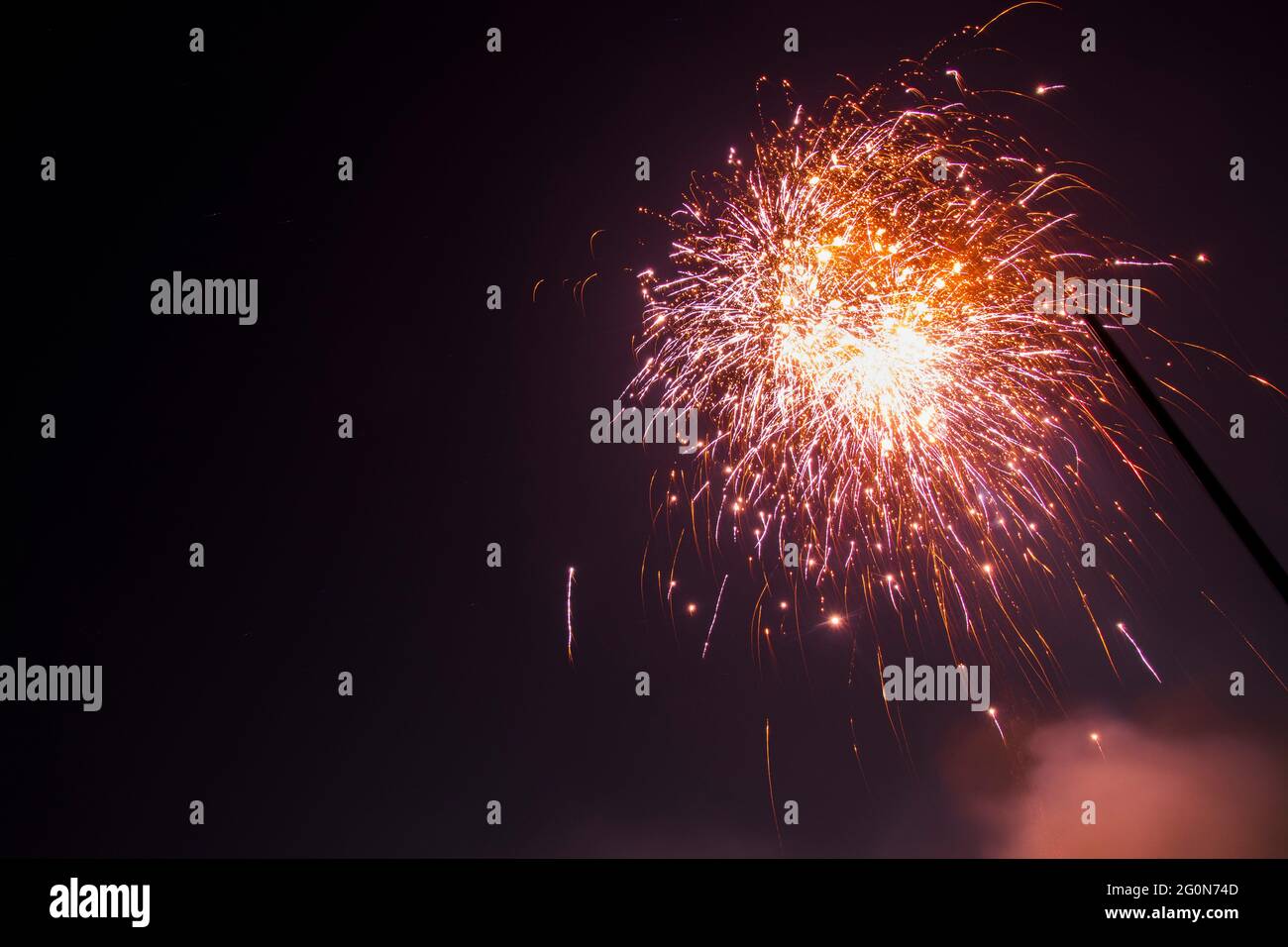 Various views of glittering fireworks Stock Photo - Alamy