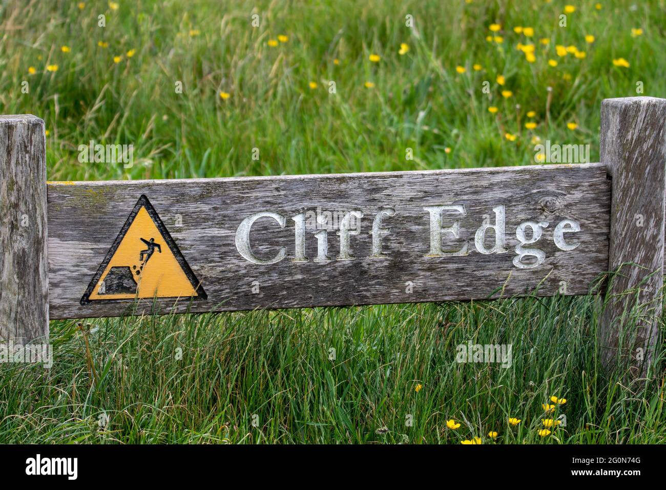 Cliff erosion sign hi-res stock photography and images - Alamy