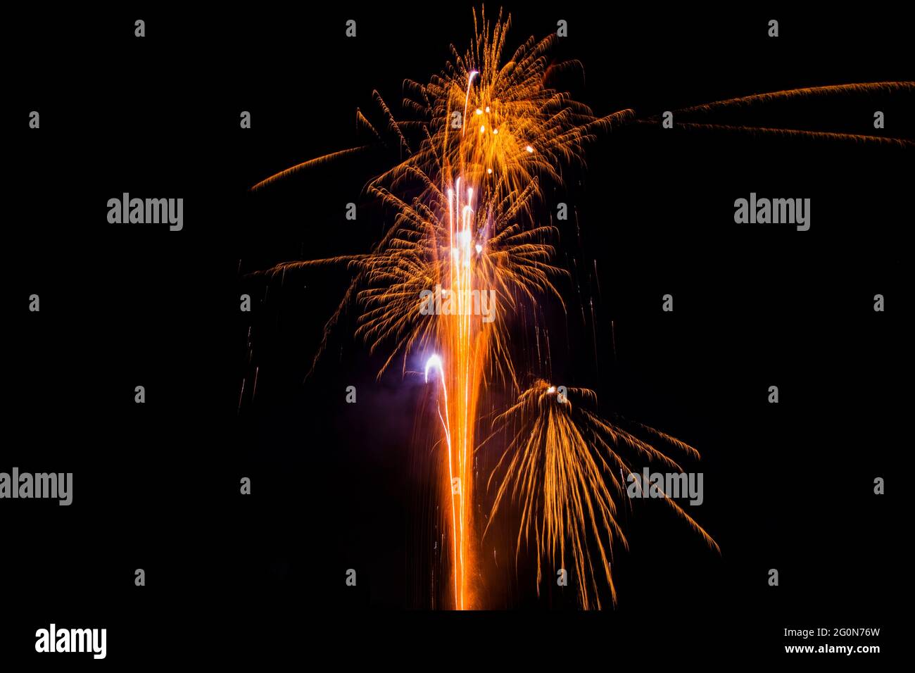 Various views of glittering fireworks Stock Photo - Alamy