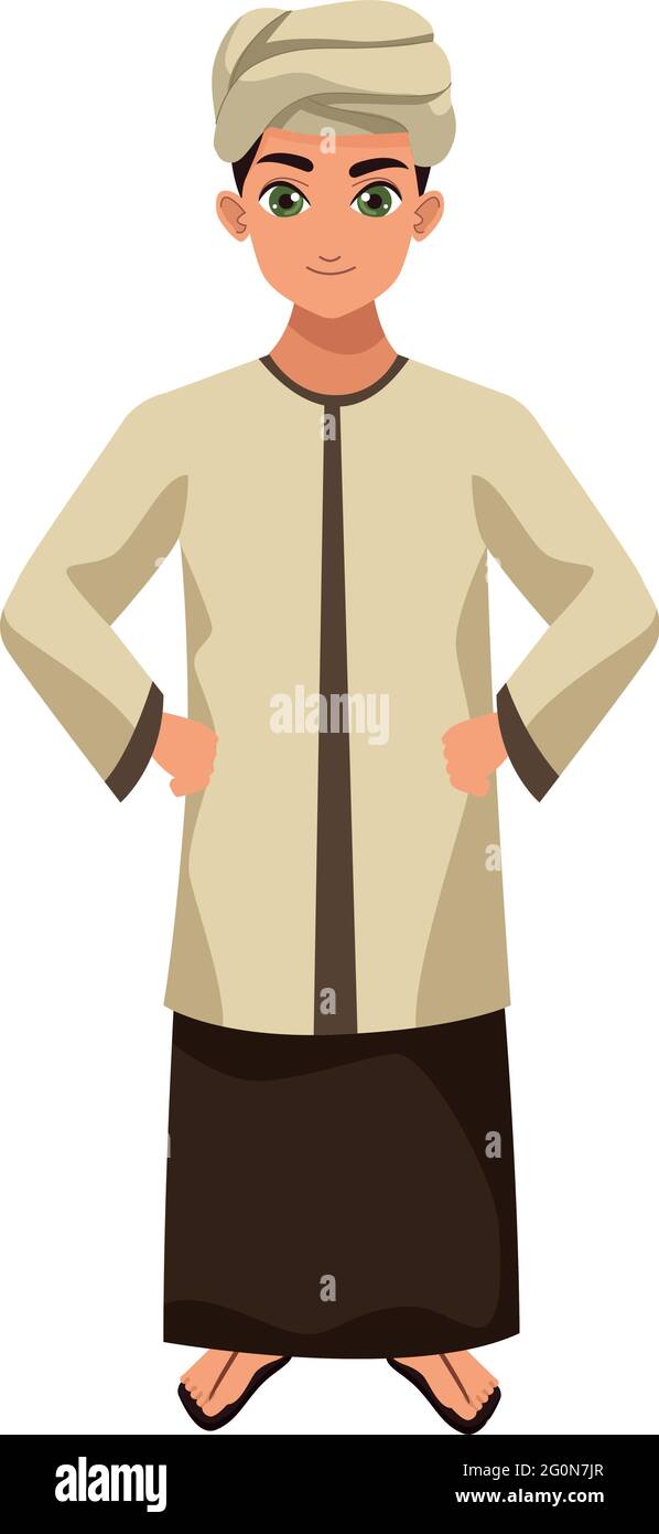 muslim boy with turban Stock Vector Image & Art - Alamy