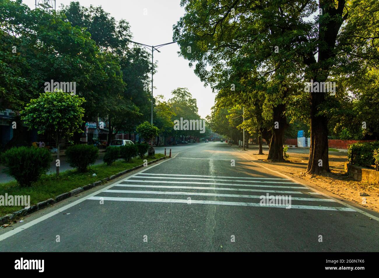 Roads of Chandigarh in the Morning Stock Photo - Alamy