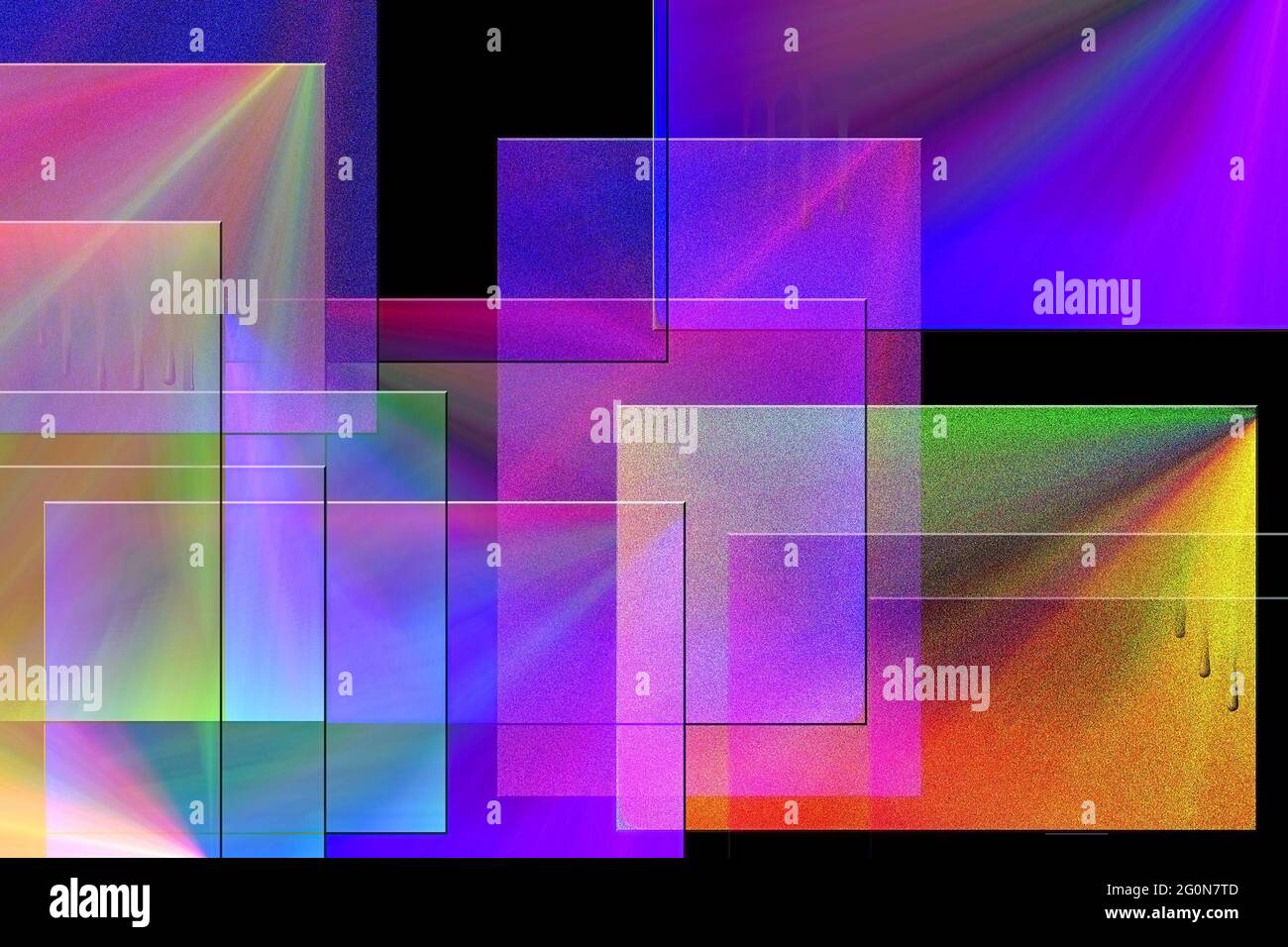 Abstract geometric pattern. Modern digital art. 3D rendering Stock ...