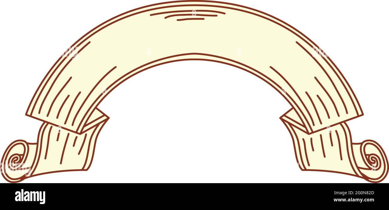 curve sketch ribbon classic icon Stock Vector Image & Art - Alamy
