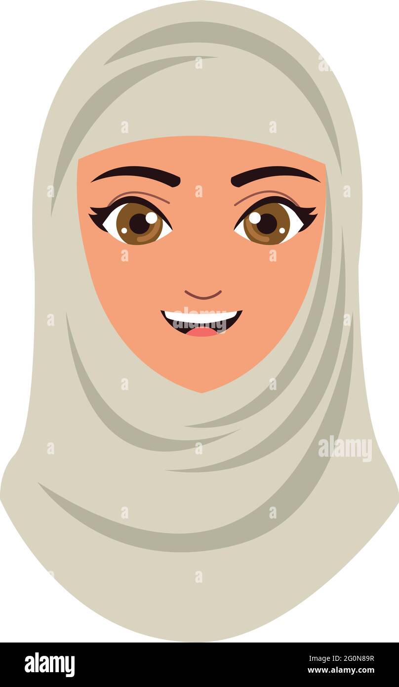 muslim girl wearing chador Stock Vector Image & Art - Alamy