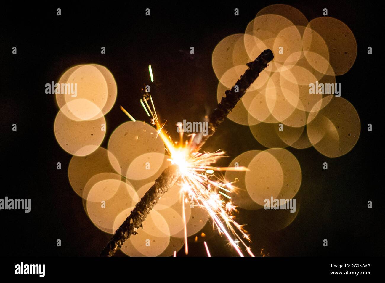 Various states of a sparkler Stock Photo - Alamy