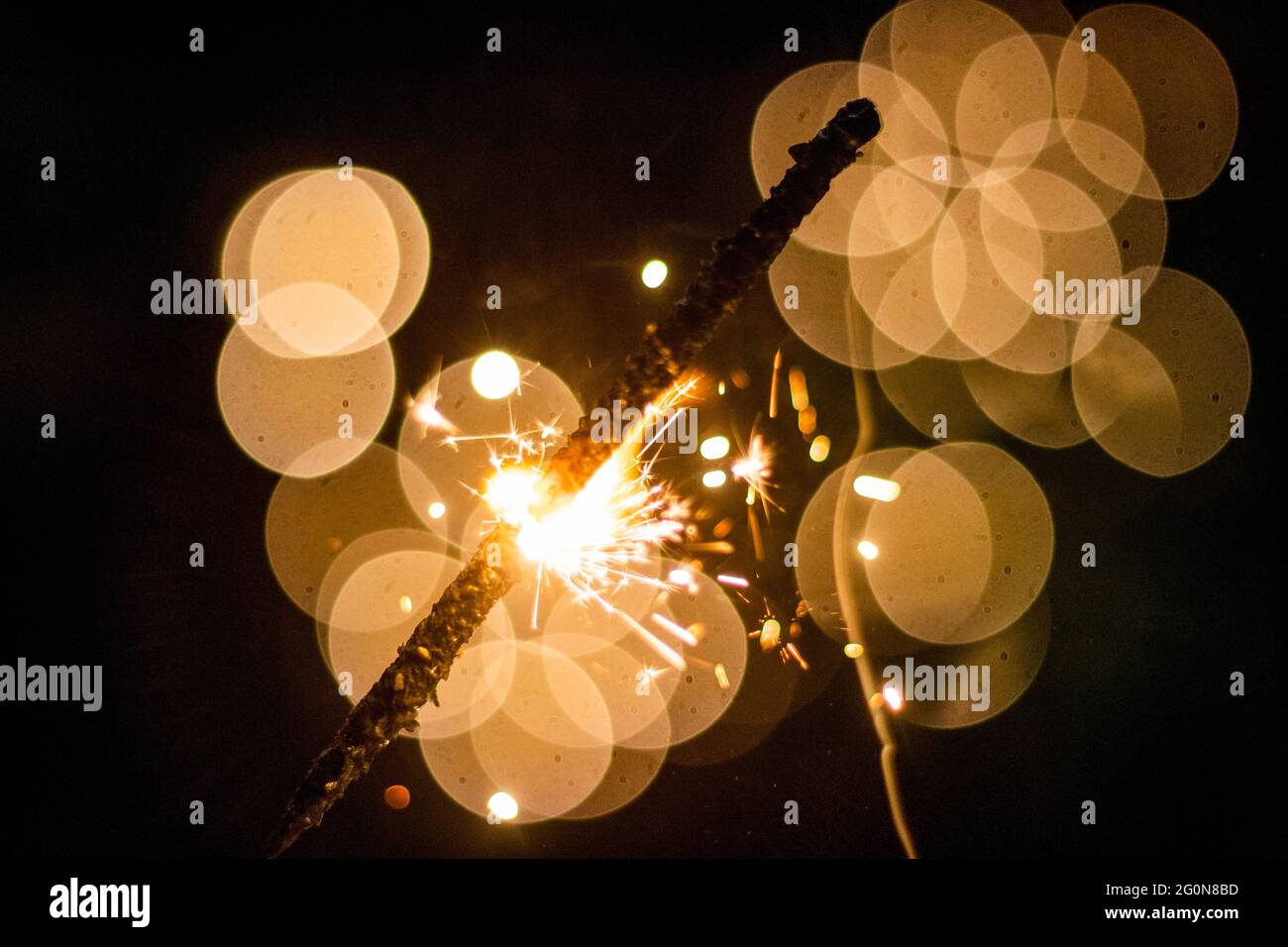 Various states of a sparkler Stock Photo - Alamy