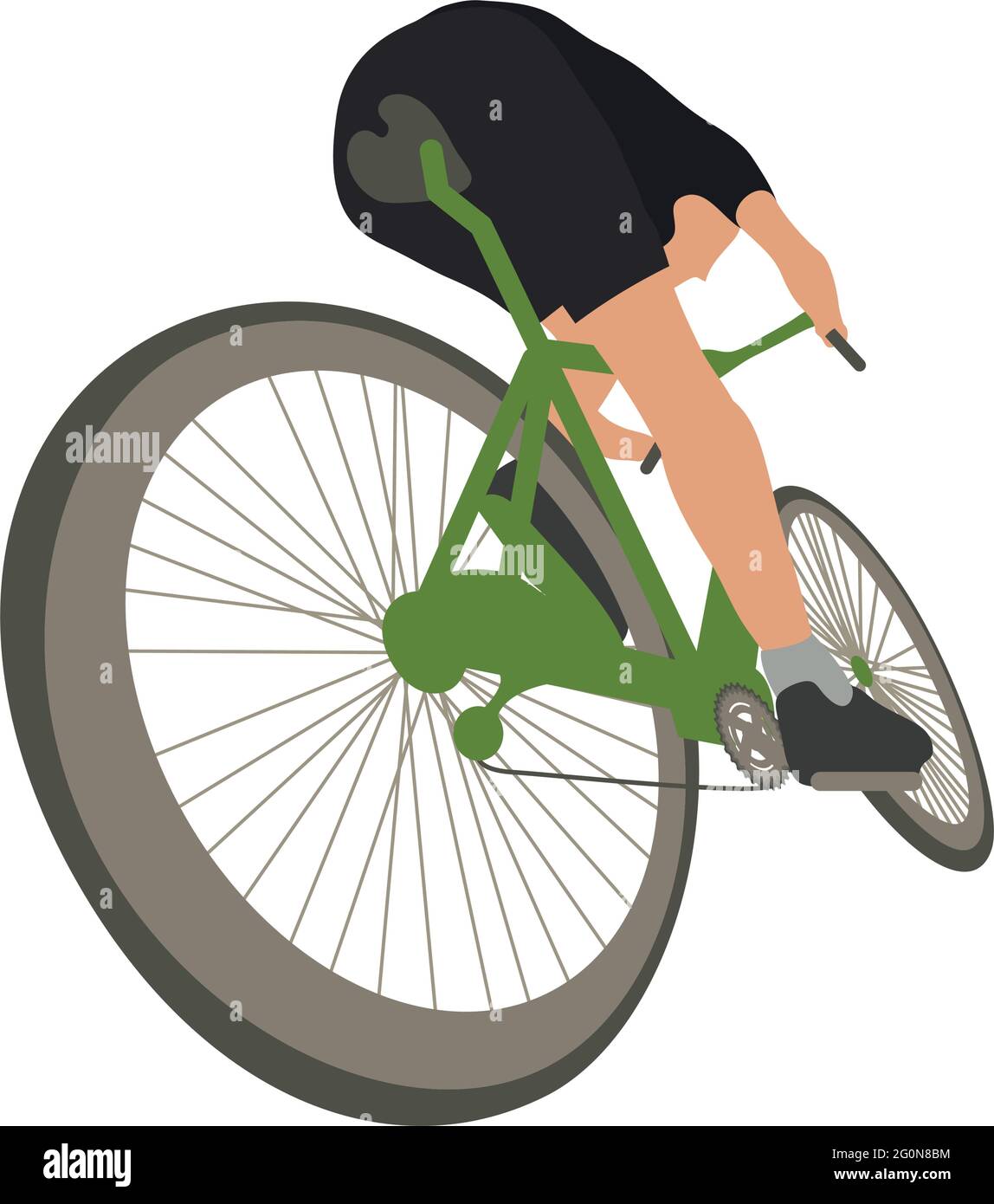 cyclist sport character side view Stock Vector Image & Art - Alamy