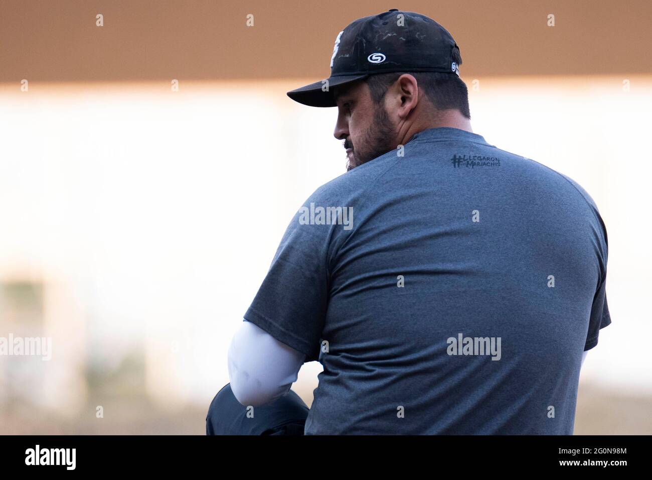 Edgar Gonzalez . Training of the baseball team Los Mariachis de ...
