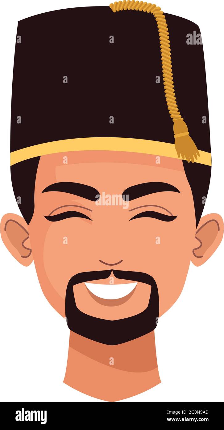 muslim head man Stock Vector Image & Art - Alamy