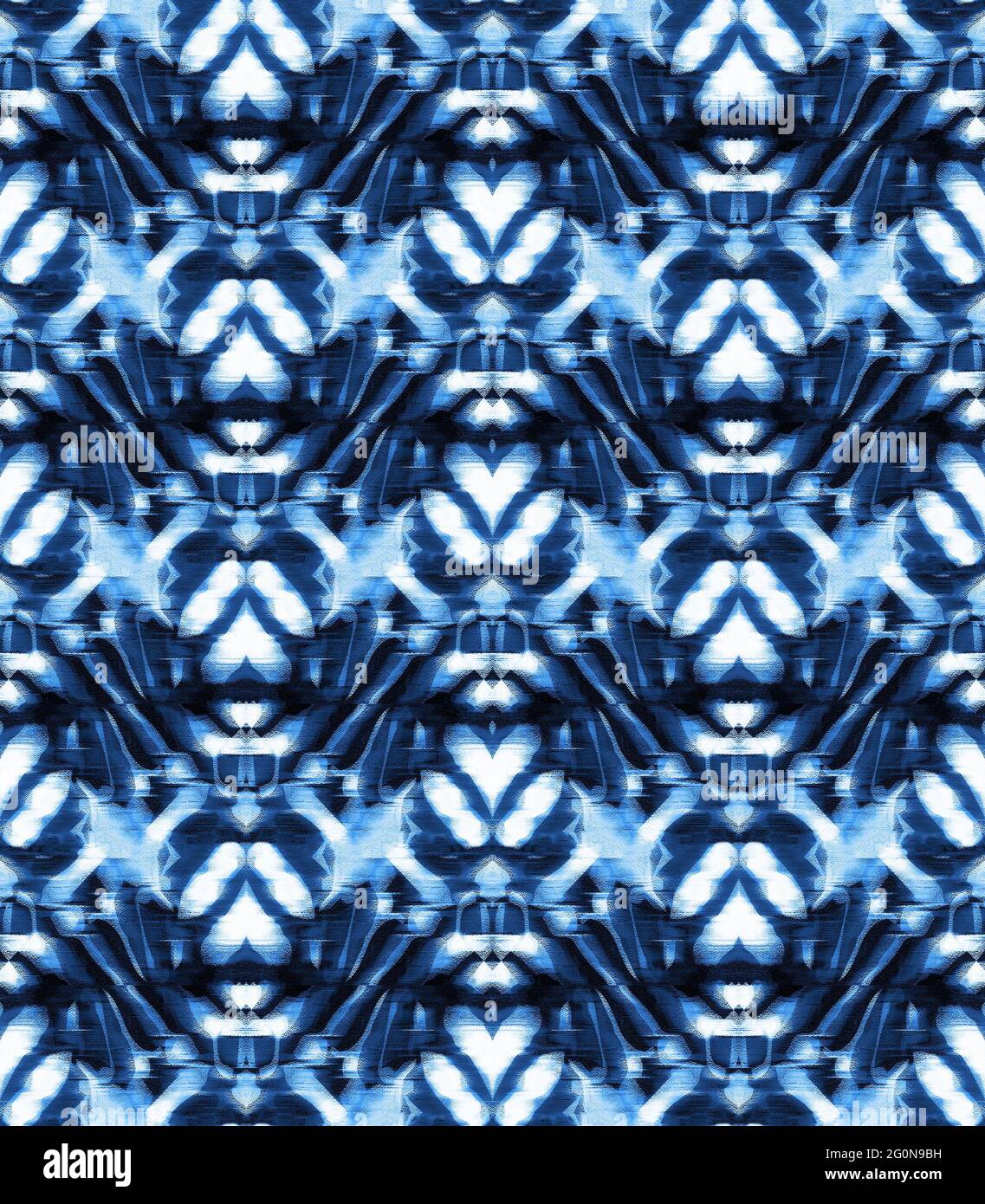 Seamless pattern in Shibori style Stock Photo - Alamy