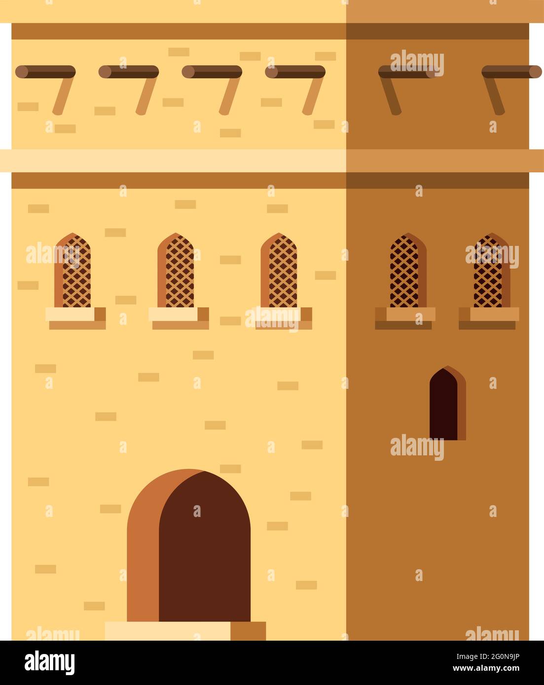 muslim architecture tower Stock Vector Image & Art - Alamy