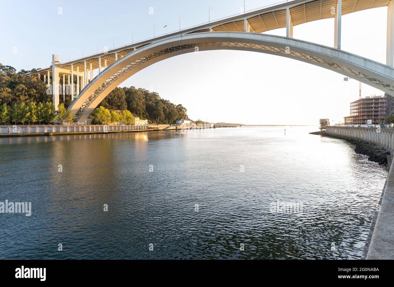 Arrabida bridge crossing Douro River in Portugal Stock Photo - Alamy