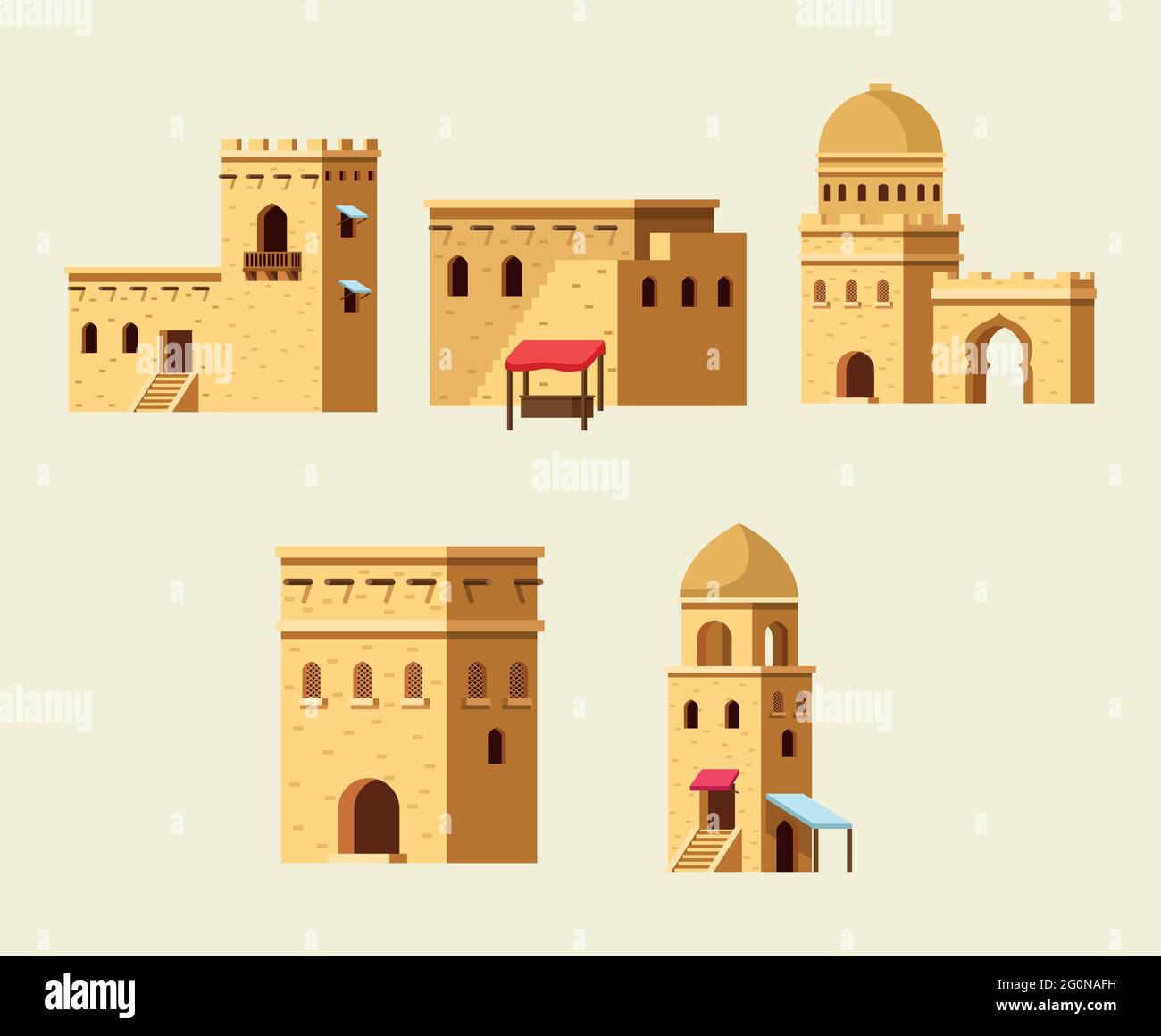 Muslim houses Stock Vector Images - Alamy