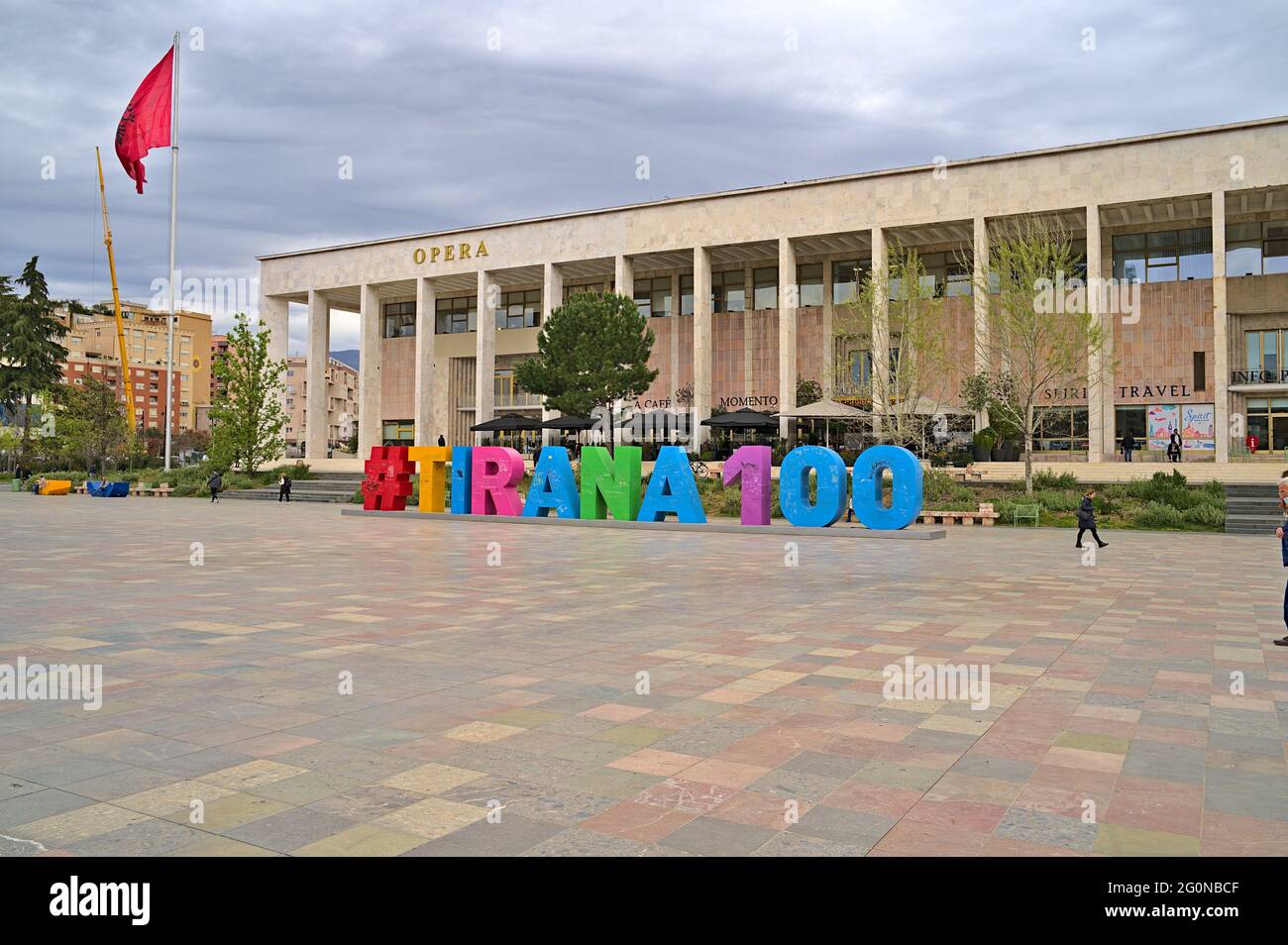 The opera house in tirana hi-res stock photography and images - Alamy