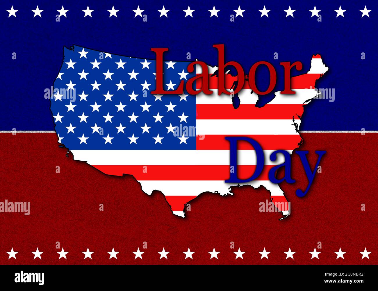 Usa labor day celebration map hi-res stock photography and images - Alamy
