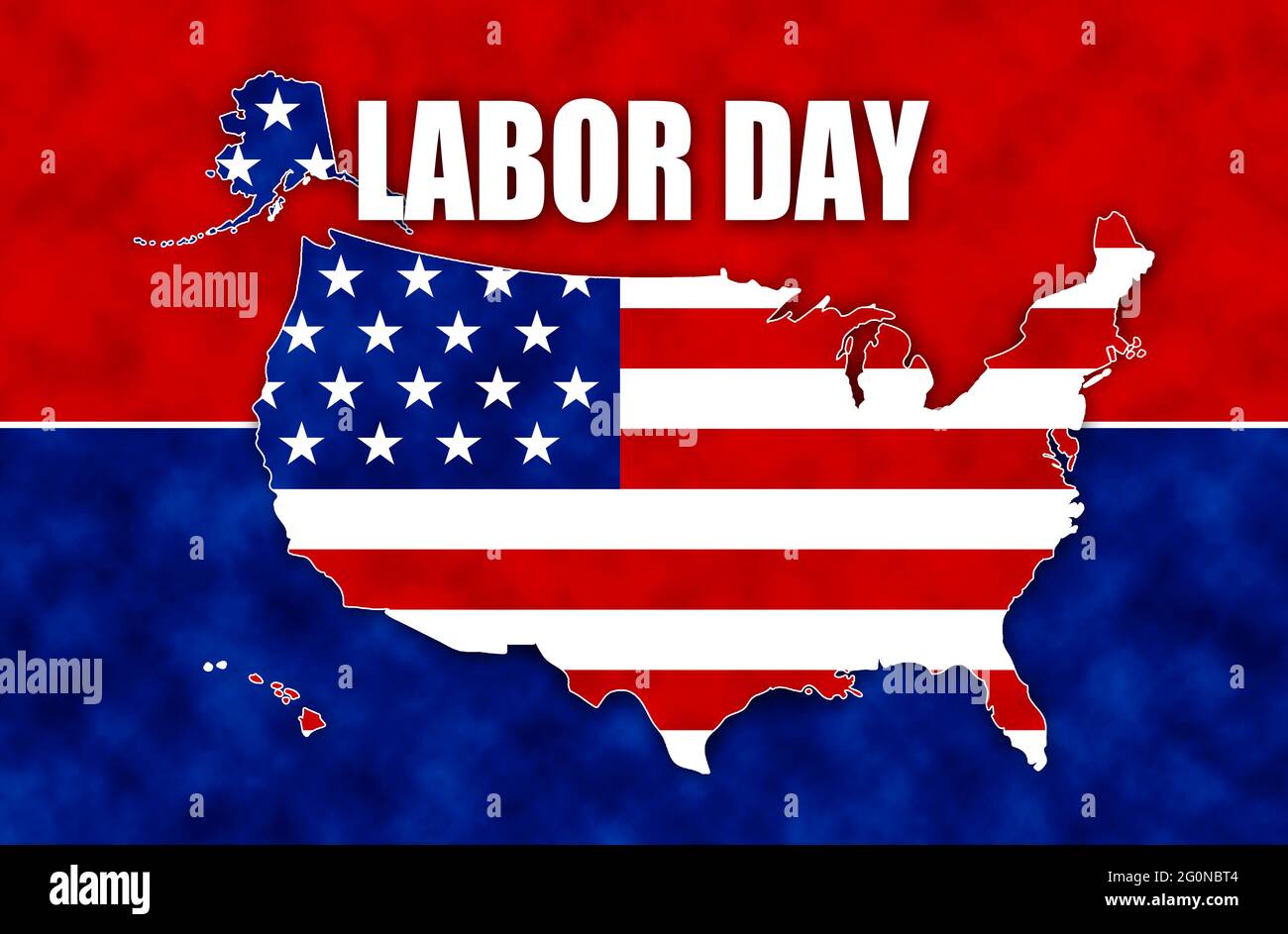 Usa labor day celebration map hi-res stock photography and images - Alamy