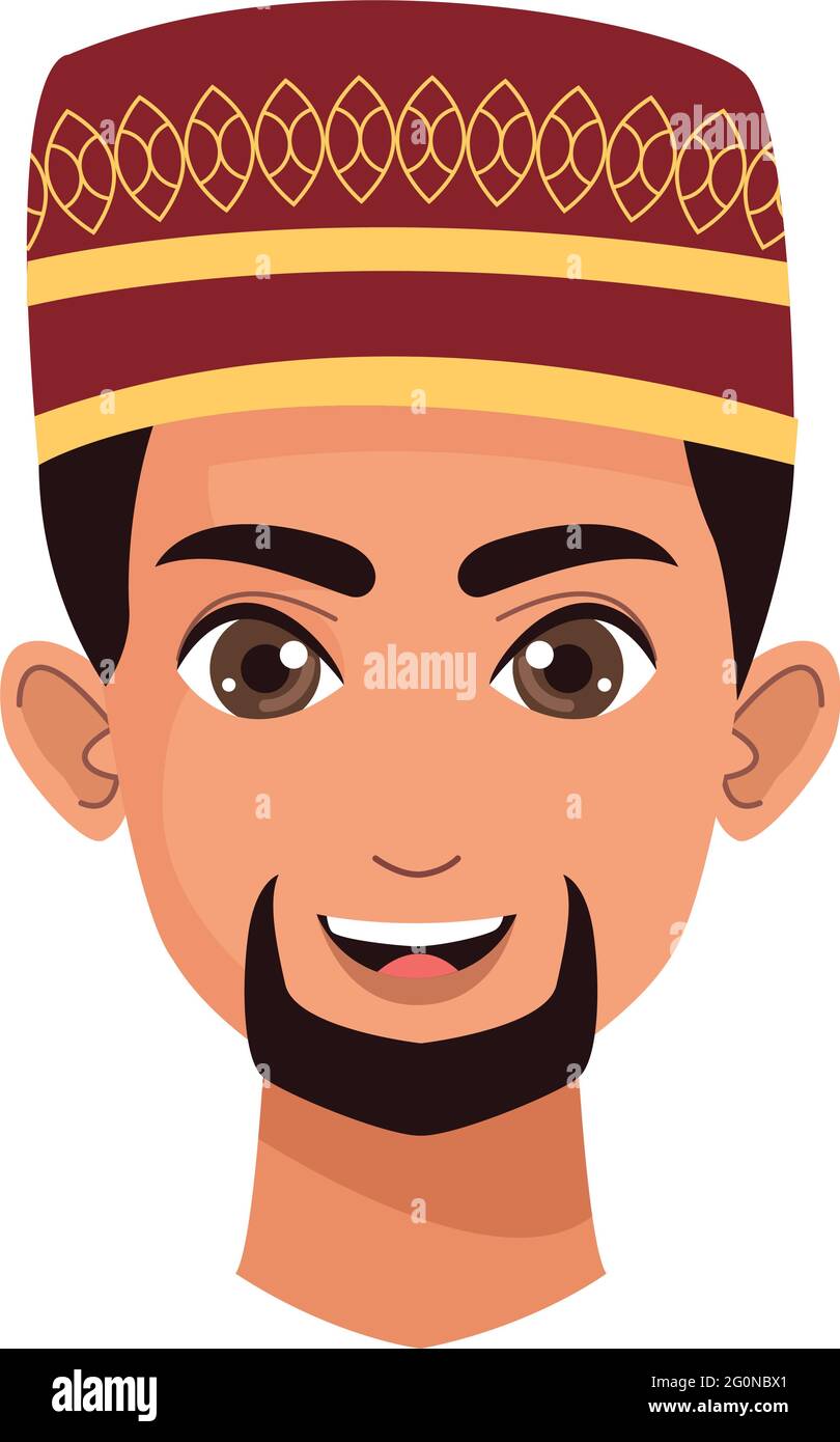 Beard islamic bearded Stock Vector Images - Alamy