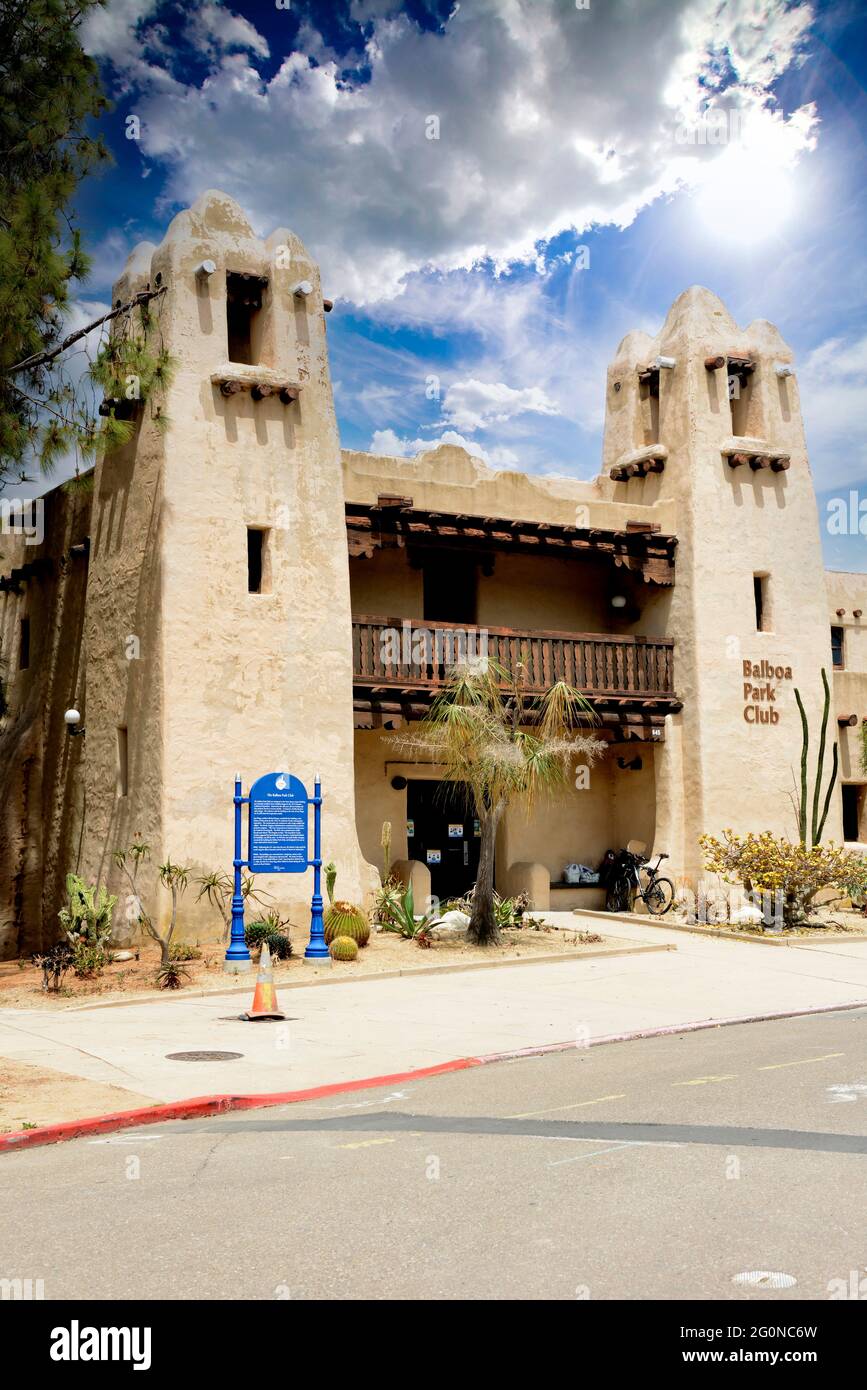 Balboa Park Club, constructed in 1915 for the Panama-California Expo to ...
