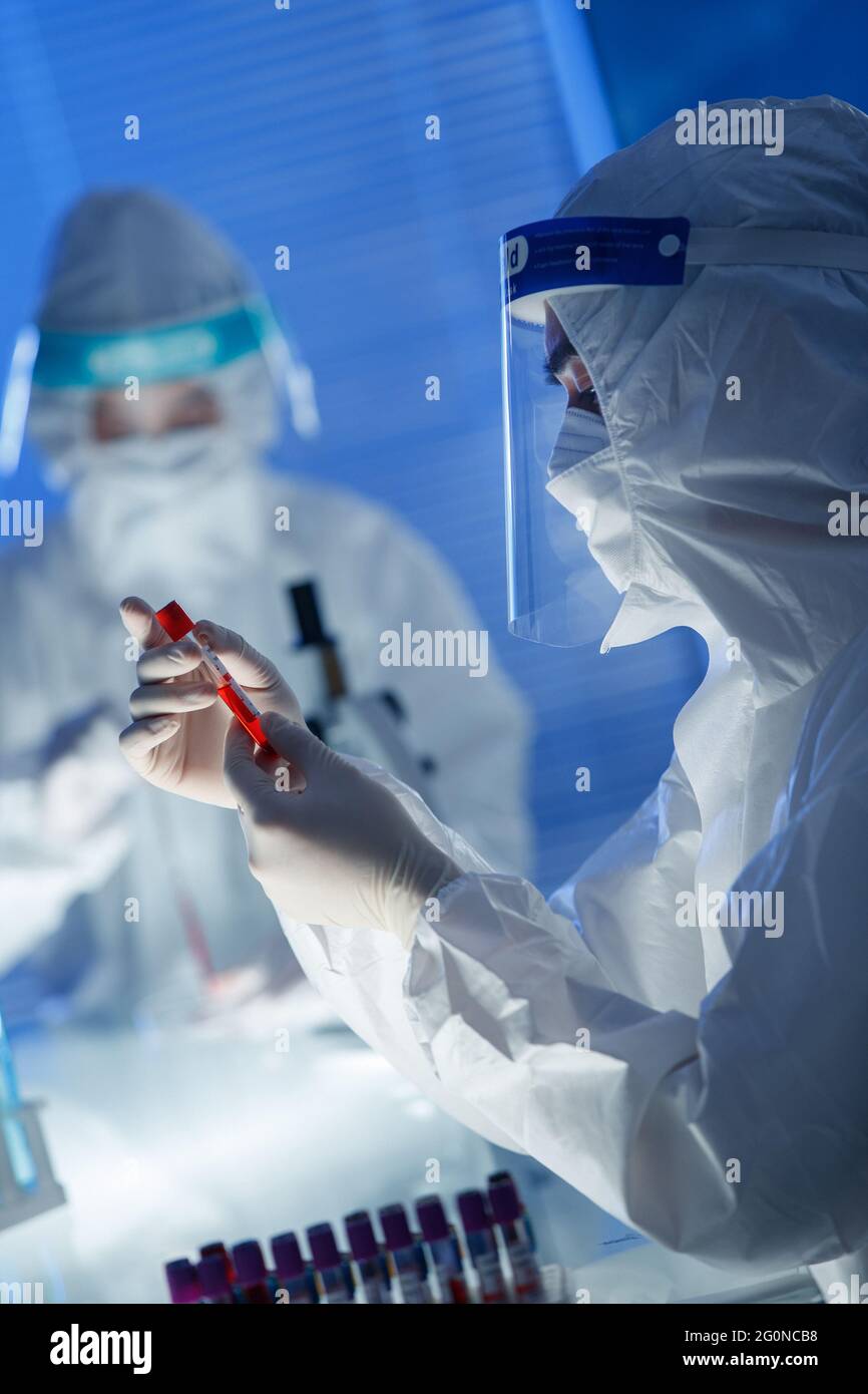 Medical workers do medical experiments Stock Photo - Alamy