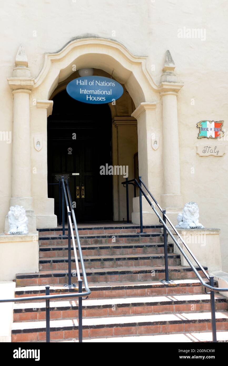 Hall of Nations International Houses museum in Balboa Park, San Diego ...