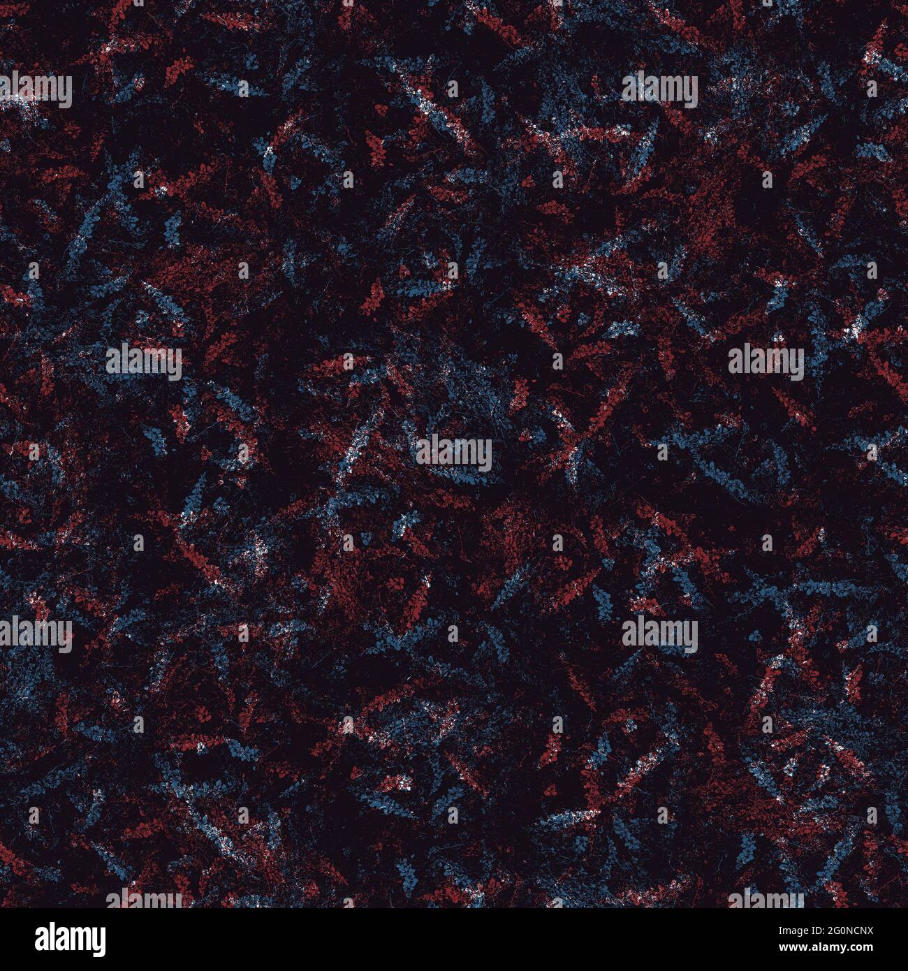 Seamless leaf pattern in red blue black white Stock Photo - Alamy