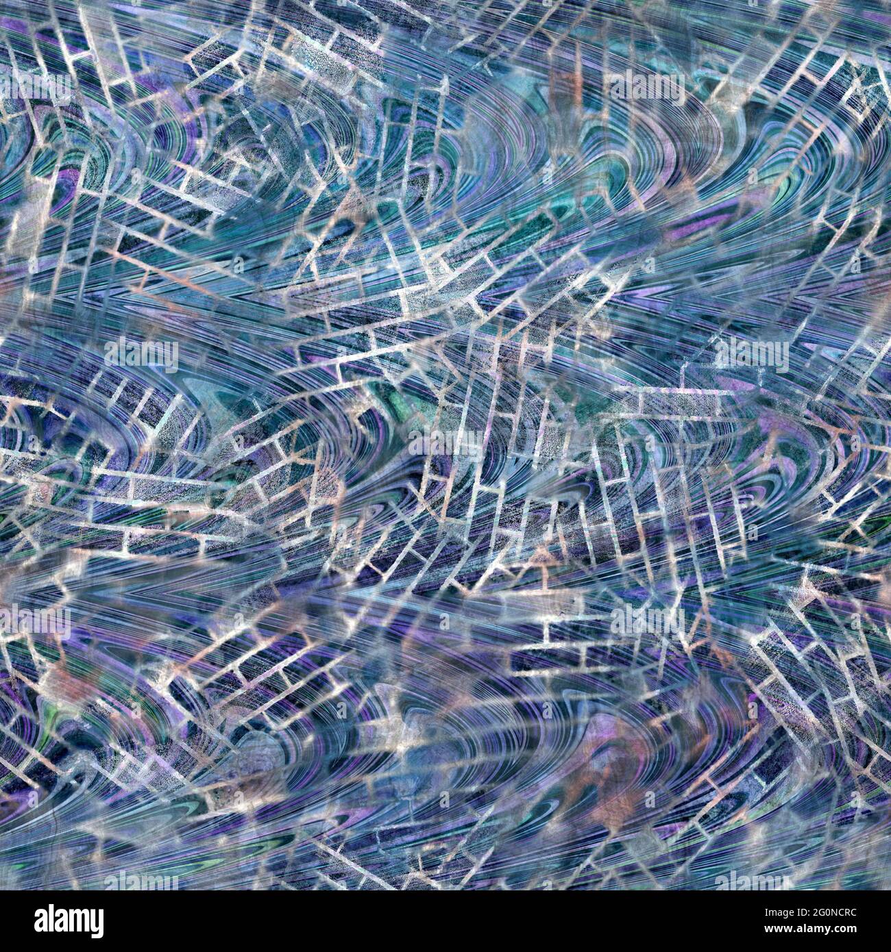 Seamless highly textured intricate and ornate pattern in navy blue ...