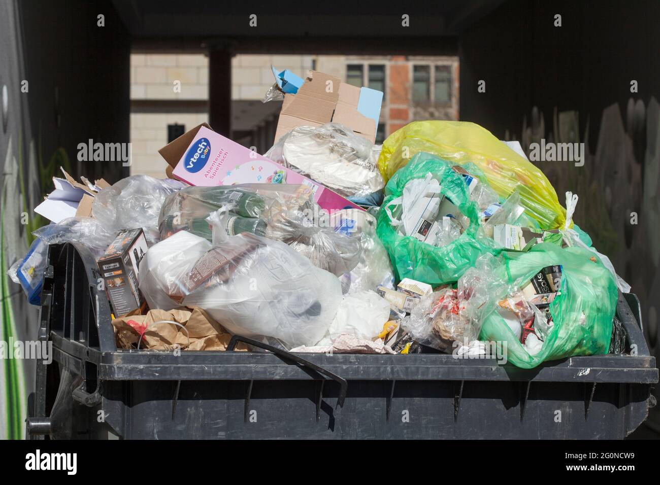 Residual Waste, Waste Container, Germany, Europe Stock Photo - Alamy
