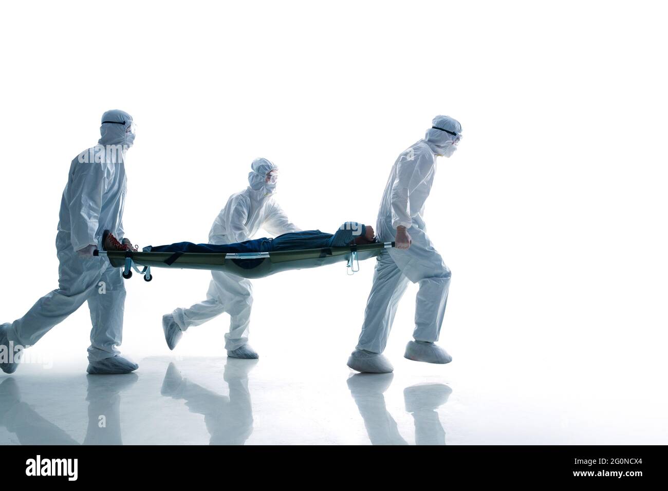 The doctor rescue patients Stock Photo - Alamy