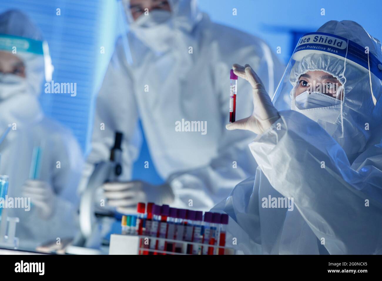 The medical team to do science experiments Stock Photo - Alamy