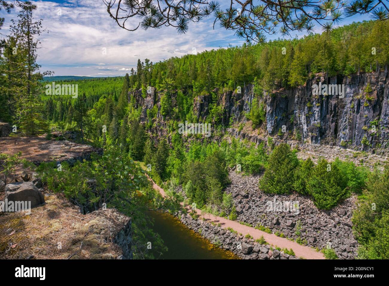 Eagle Canyon Dorion Ontario Canada in summer Stock Photo - Alamy