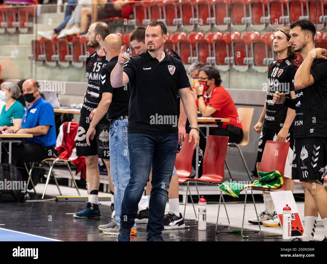 02.06.2021, Winterthur, Axa Arena, handball semi-final game 3: Pfadi ...