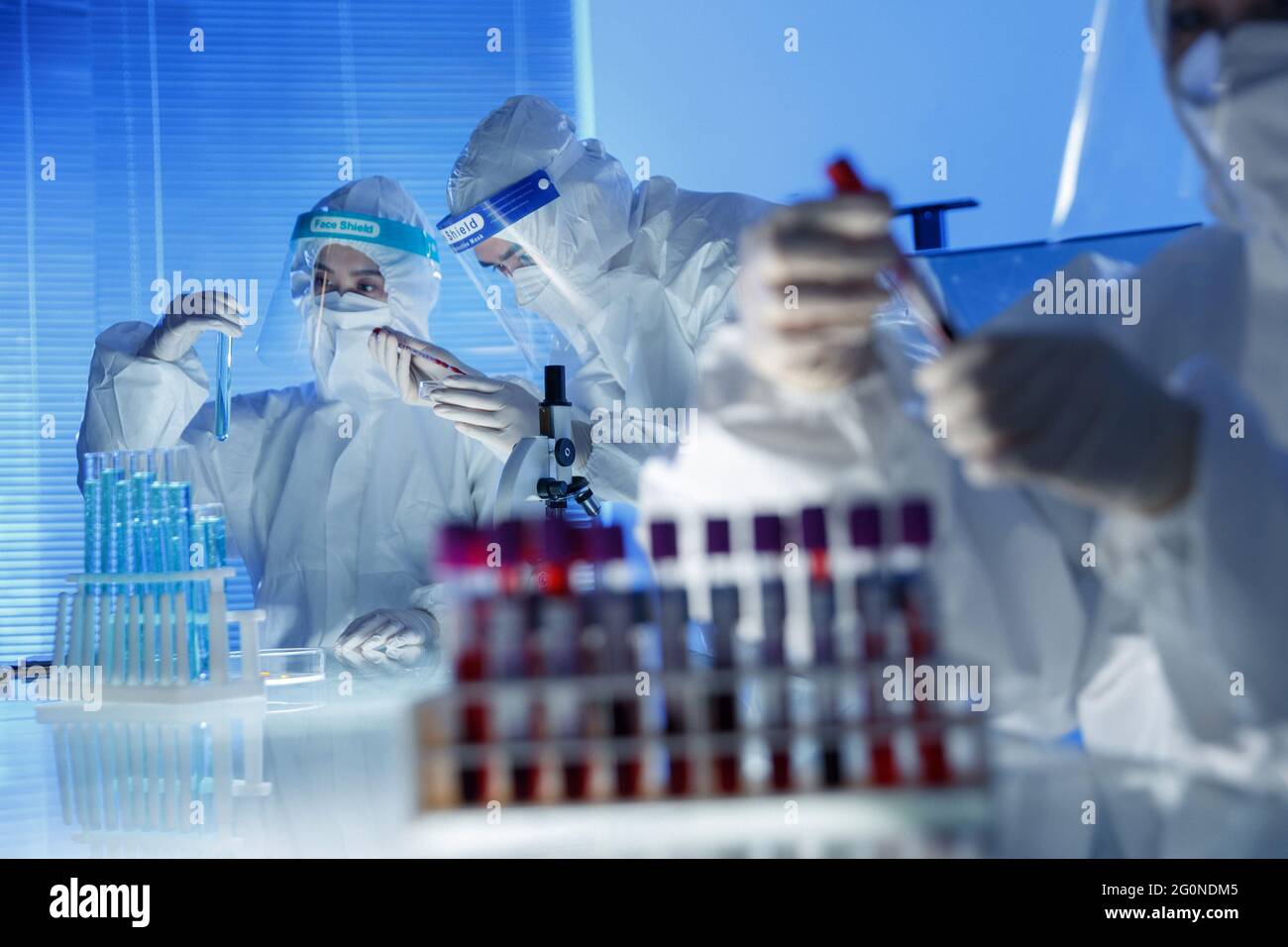 The medical team to do science experiments Stock Photo - Alamy